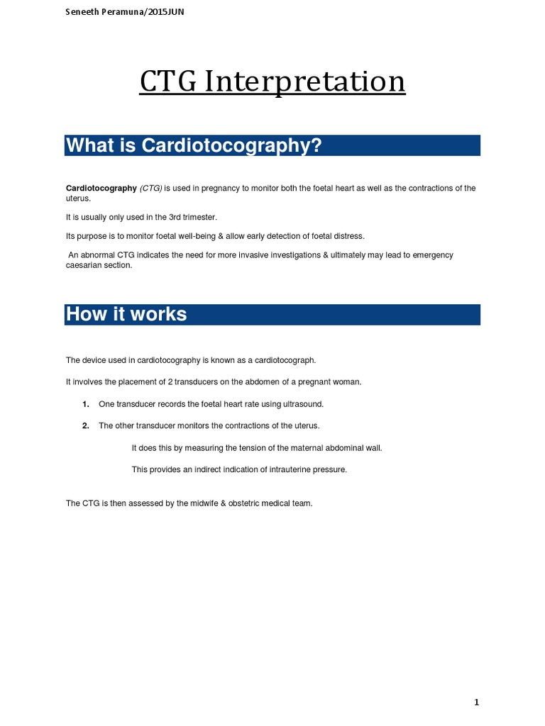CTG Interpretation Made Easy | PDF | Heart Rate | Pregnancy