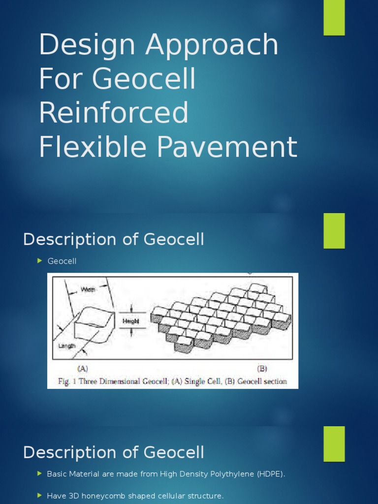 Design Approach For Geocell Reinforced Flexible Pavement | PDF