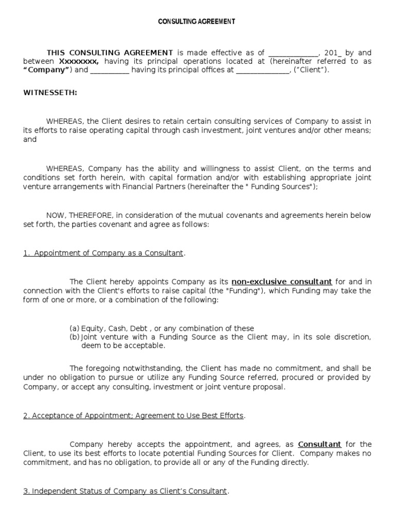 Finder's Fee Agreement Template | PDF | Indemnity | Joint Venture