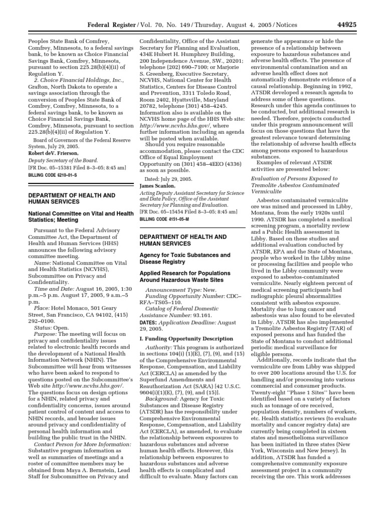 Notice: Grants and Cooperative Agreements Availability, Etc.: Applied ...