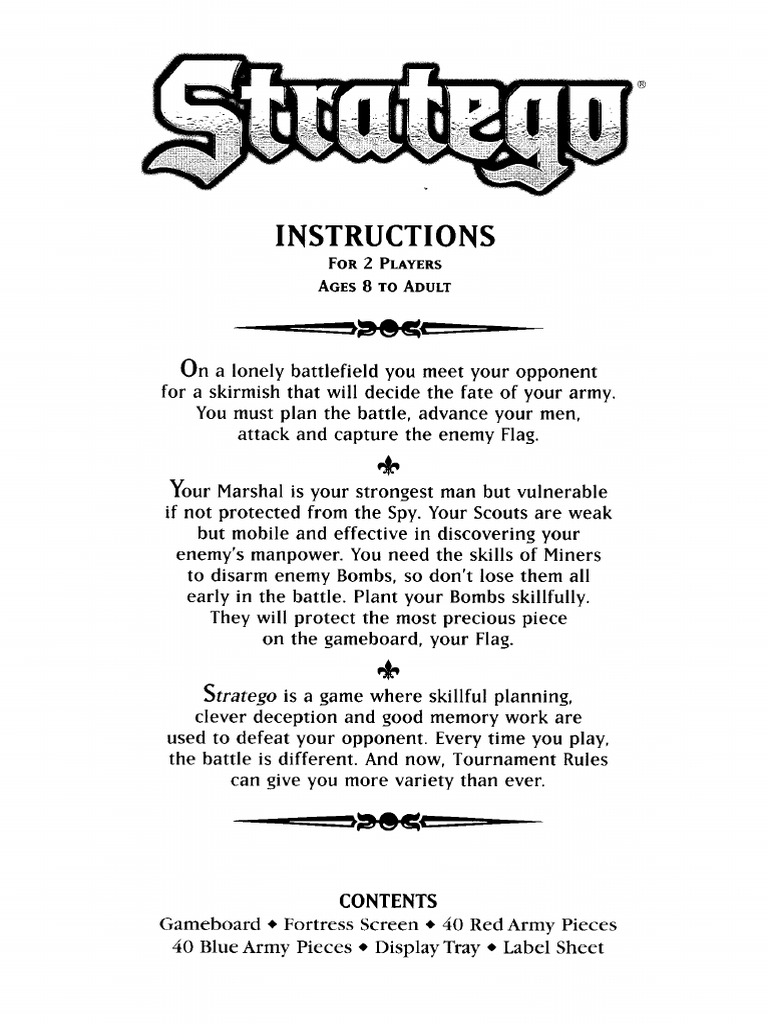 Stratego Regras | PDF