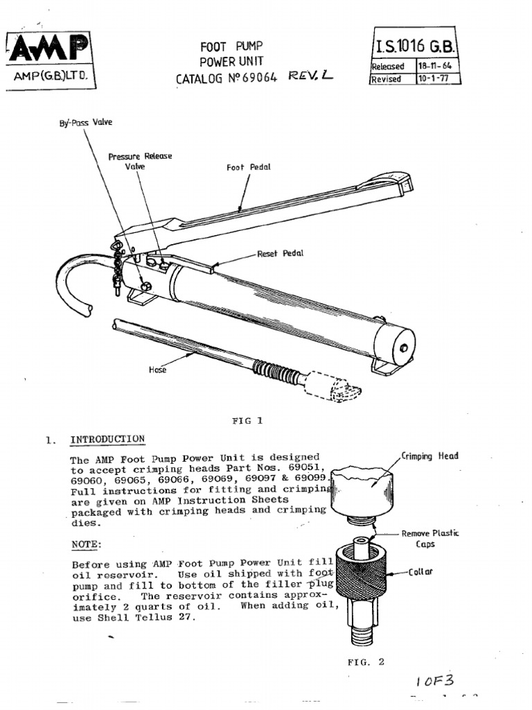 Aircraft Crimping Tool PN 69064 | PDF