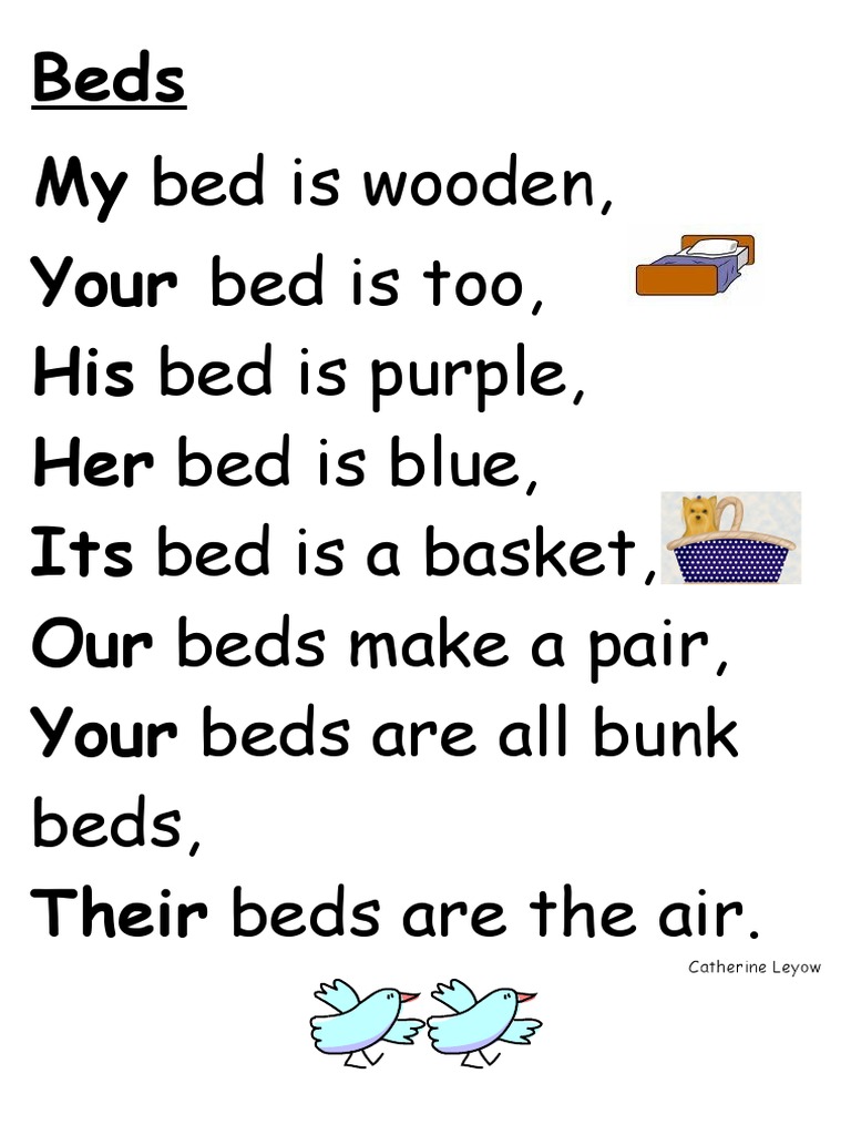 GD Possessive Adjectives Poem | PDF | Poetry | Young Adult