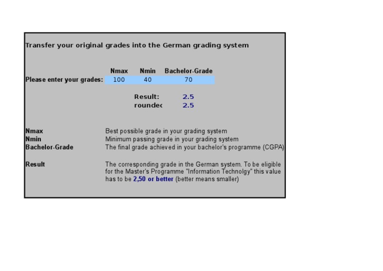 Convert Grades to German System Guide | PDF | Teaching Methods & Materials