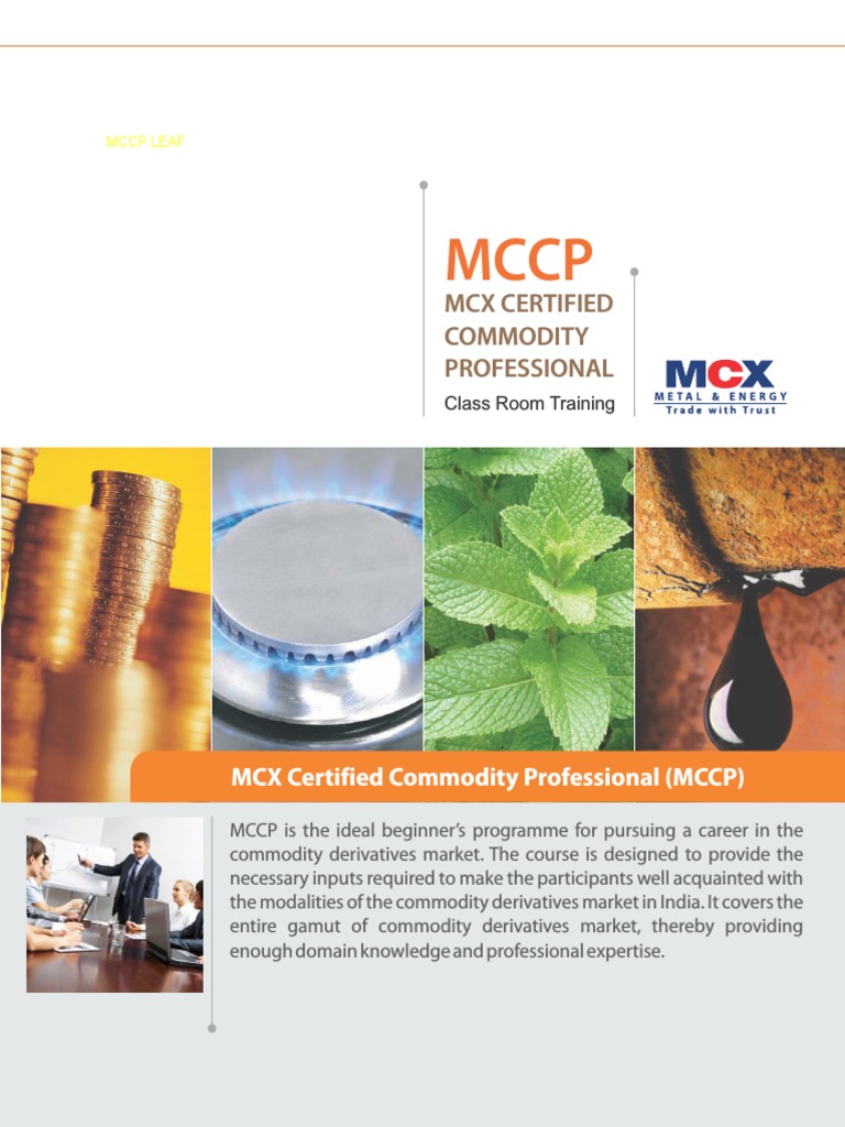 MCCP Leaf | PDF | Derivative (Finance) | Futures Contract