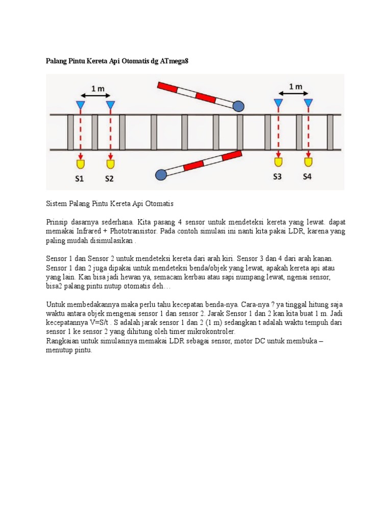 Palang Pintu Kereta API Otomatis DG ATmega8 | PDF | Metode & Bahan Ajar ...