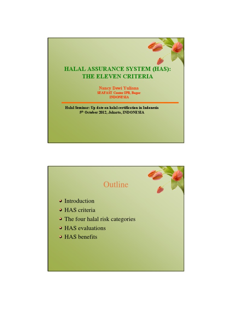 Halal Assurance System The Eleven Criteria | PDF | Internal Audit | Audit