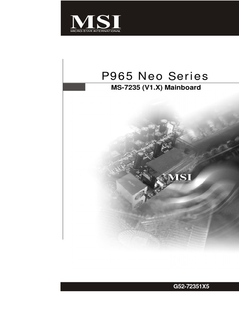 Msi Manual | PDF | Computer Hardware | Computer Engineering