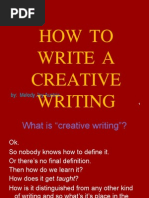 Creative Writing Textbook | PDF