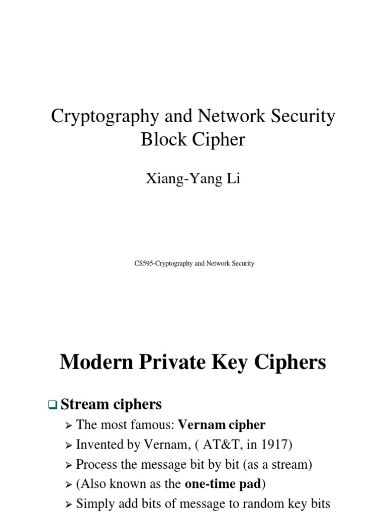 CNS 2 | PDF | Key (Cryptography) | Cipher
