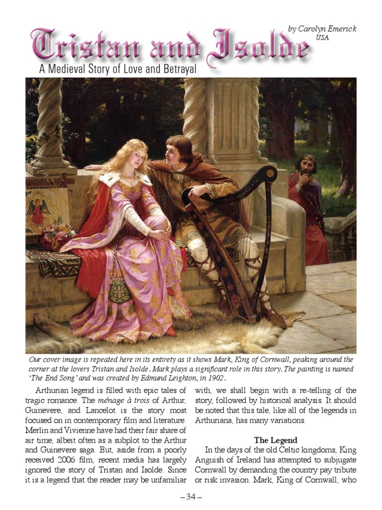 Tristan and Isolde - A Medieval Story of Love and Betrayal | PDF | King ...