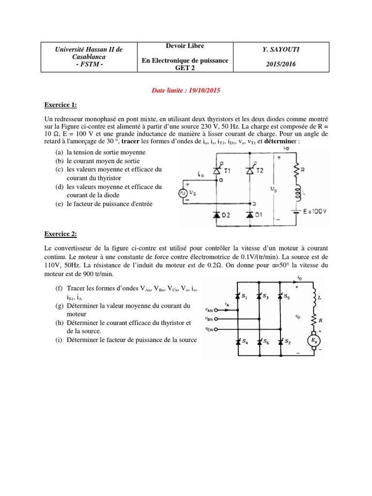 Electronique de Puissance | PDF