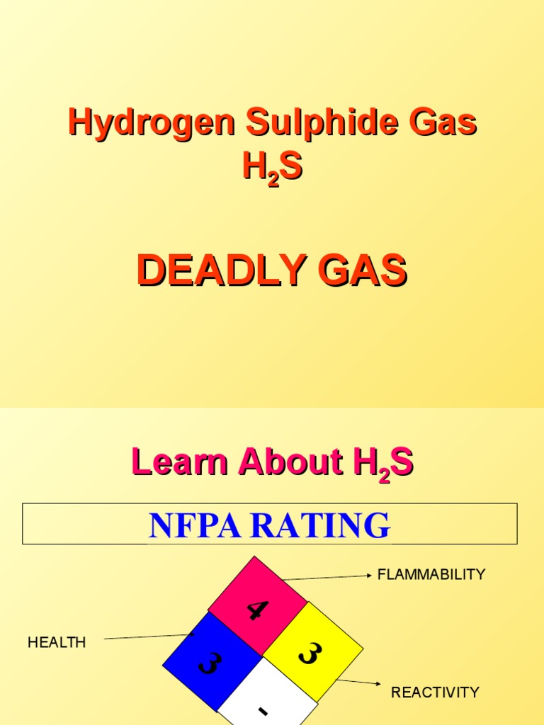 Hydrogen Sulphide Gas H S