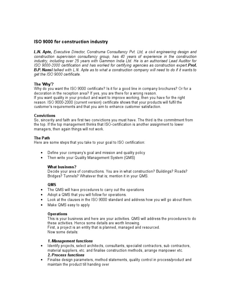 Iso 9000 | PDF | Quality Management System | Iso 9000