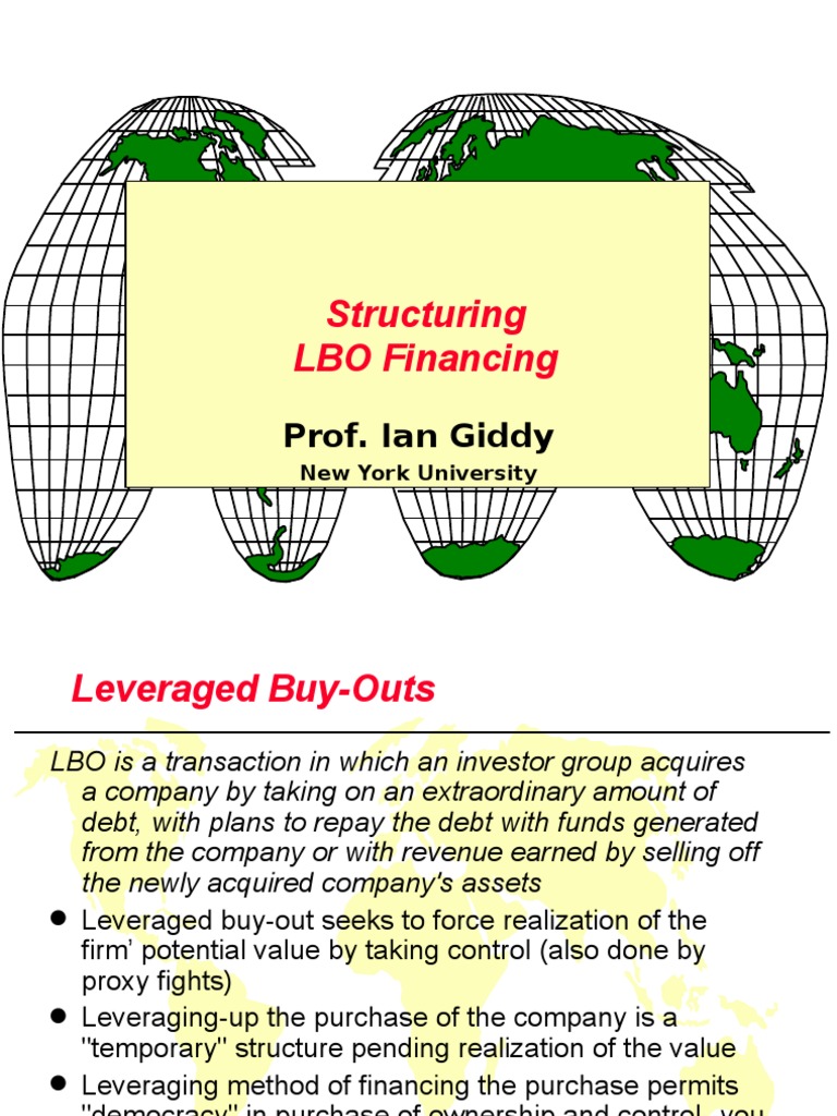Lbo Financing | Leveraged Buyout | Preferred Stock