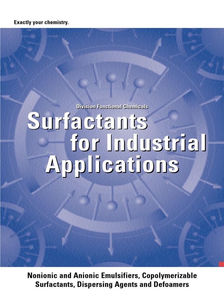 Surfactants for Industrial Applications[1] | Emulsion | Surfactant