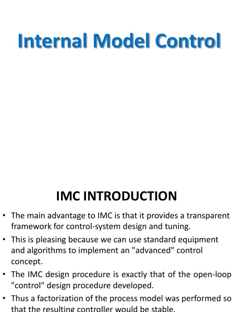 Internal Model Control | Download Free PDF | Control Theory | Applied ...