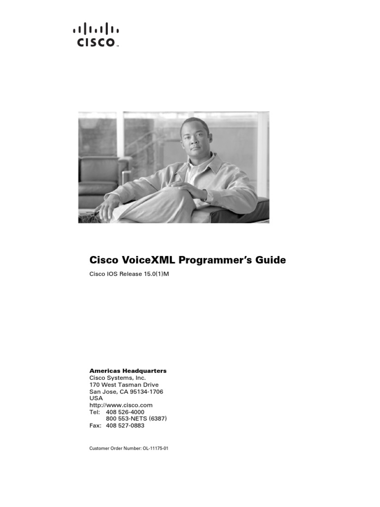 Cisco VoiceXML Programmer's Guide | PDF | World Wide Web | Internet & Web