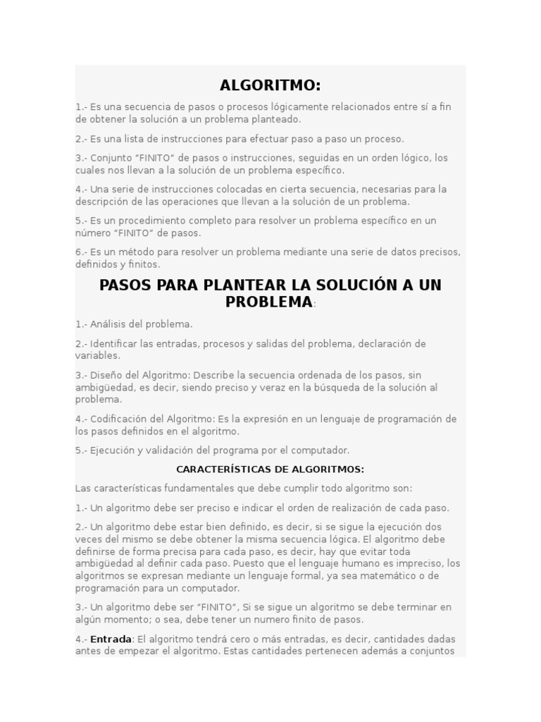 Algoritmos y Diagramas de Flujo | PDF | Algoritmos | Programación de ...