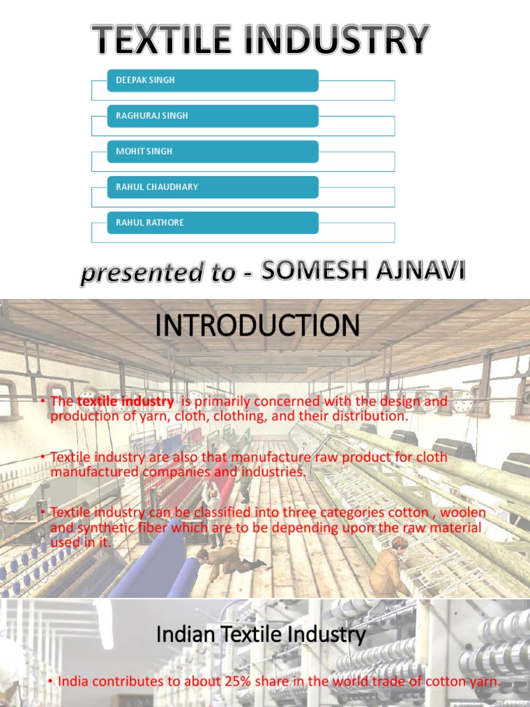 Textile Industry | PDF | Textiles | Yarn