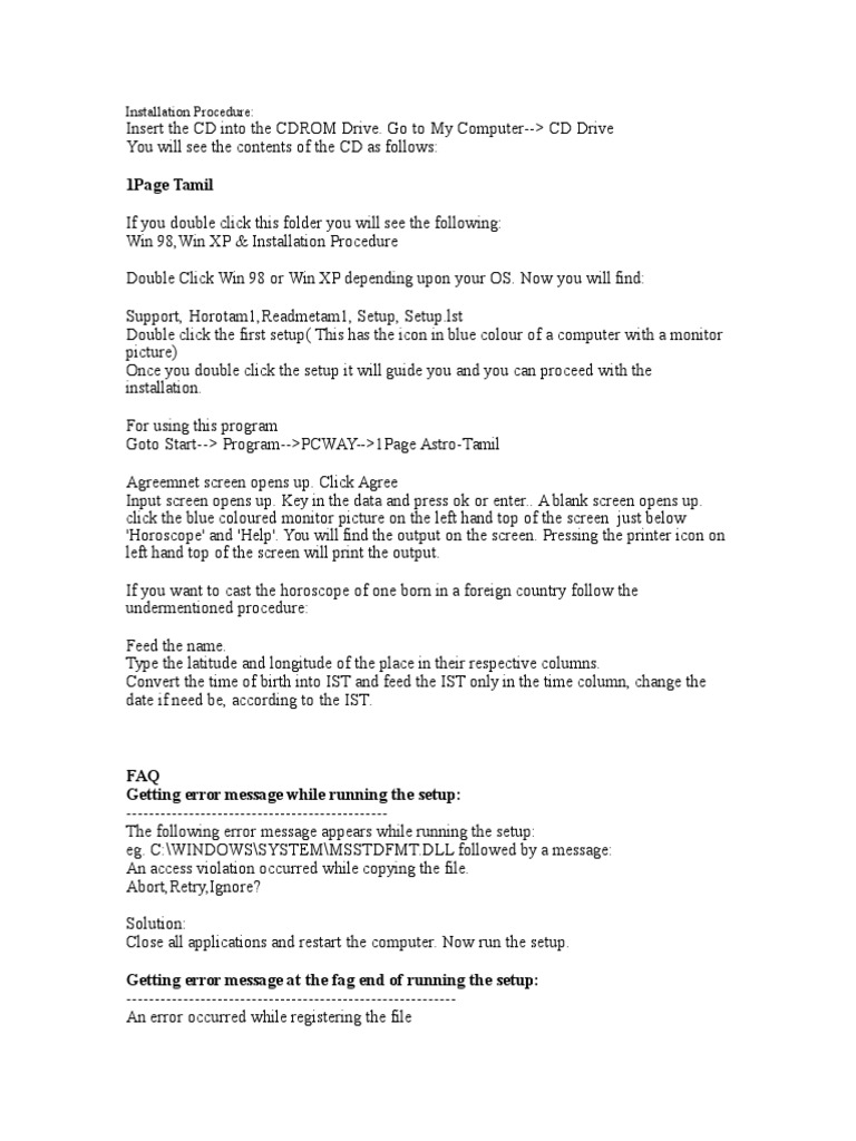 Installation Procedure | PDF | Installation (Computer Programs) | Computer File