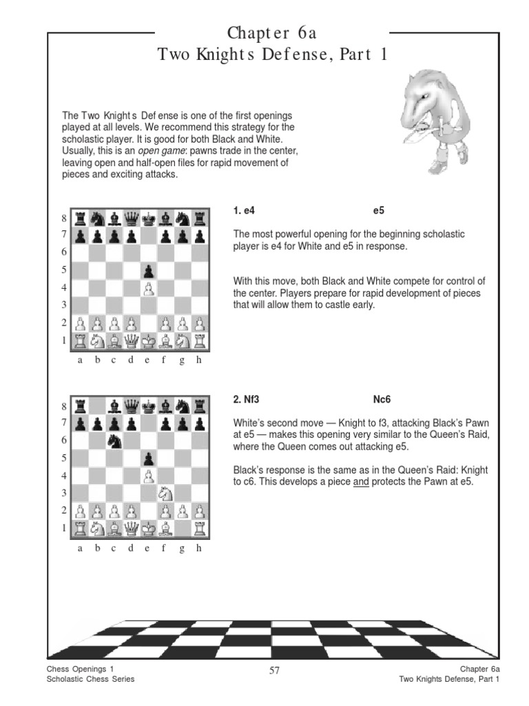 Chapter 6a Two Knights Defense, Part 1 | PDF | Chess Openings | Chess ...