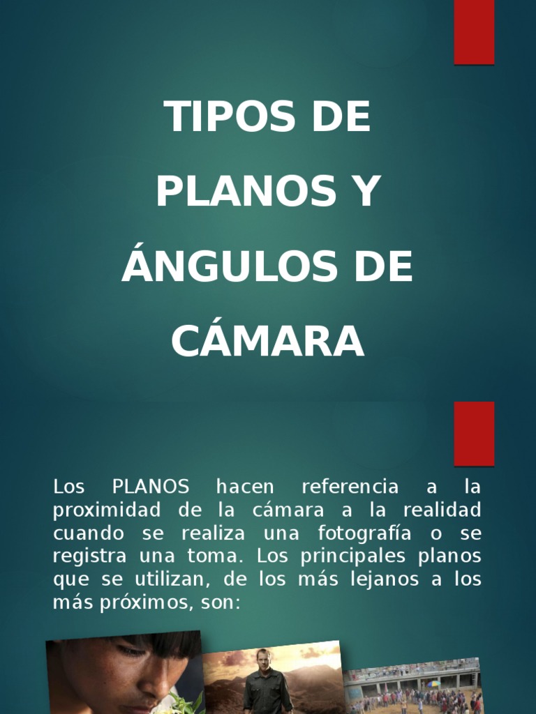 Tipos de Planos y Ángulos de Cámara | PDF | Perspectiva (Gráfica)