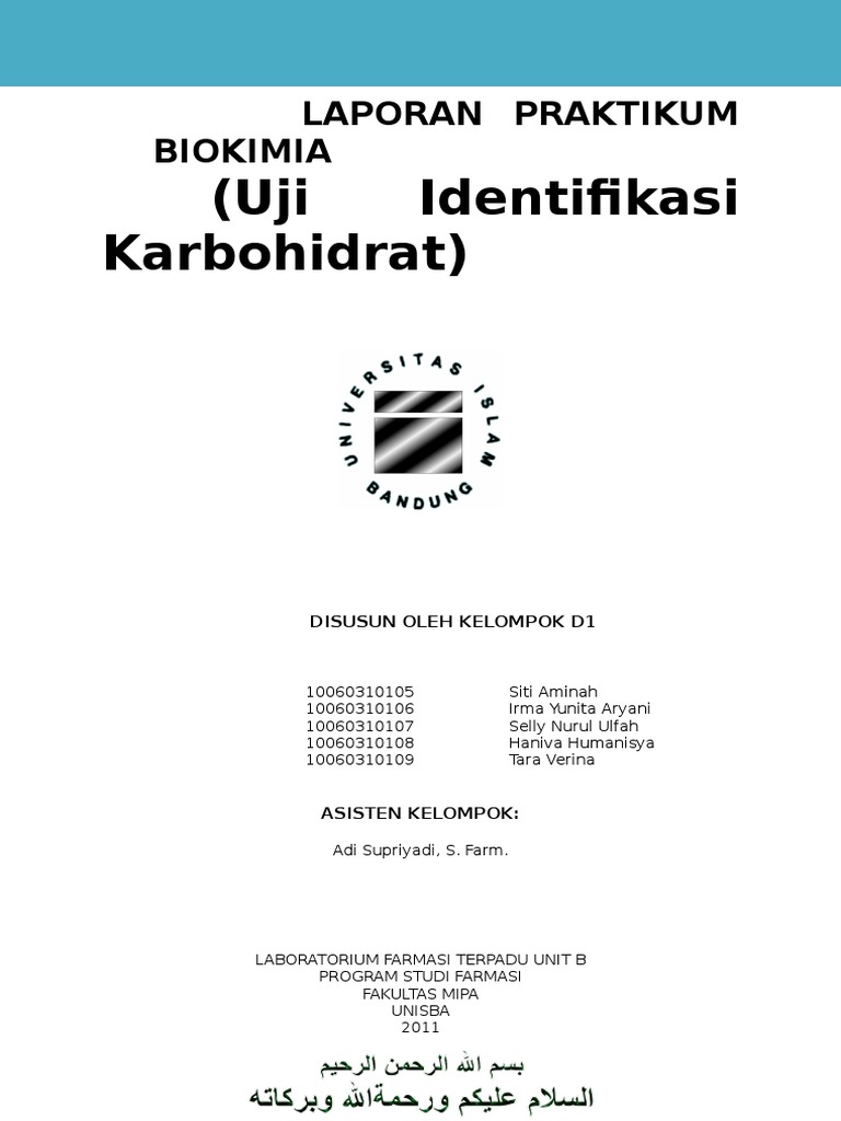 Laporan 1 Uji Identifikasi Karbohidrat Biokimia | PDF