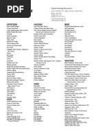 Romulo Cafe Buffet Set Menu | PDF | Cooking, Food & Wine