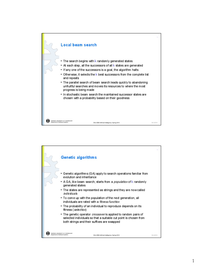 Local Beam Search: Individuals | PDF | Genetic Algorithm | Algorithms ...