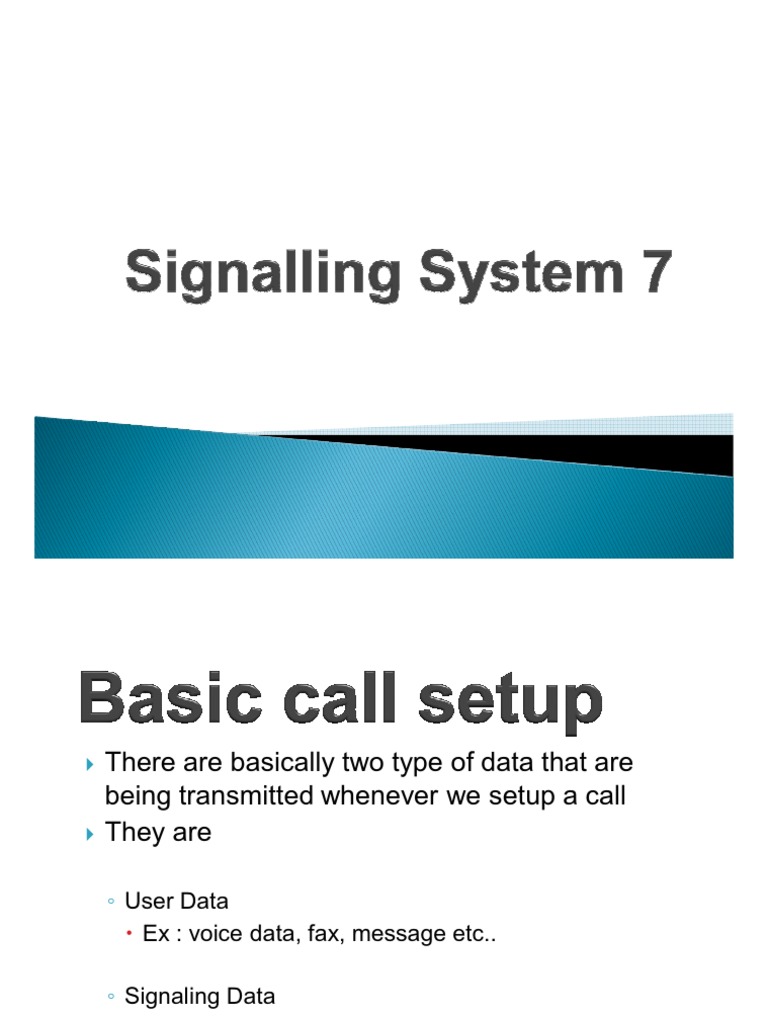 Signaling System 7 | PDF | Packet Switching | Signaling ...