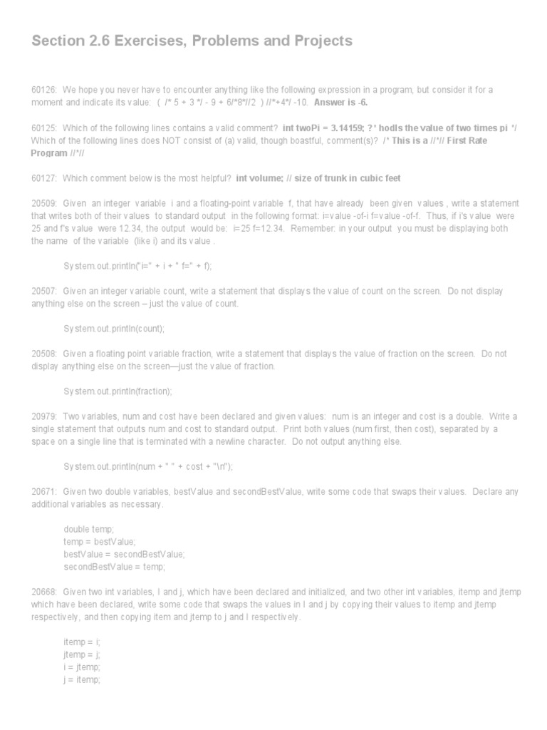 Java Codelab Solutions Section 26 Pdf Integer Computer Science 2793