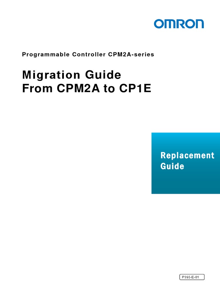 CPM2A To CP1E Replacement Guide | PDF | Programmable Logic Controller ...