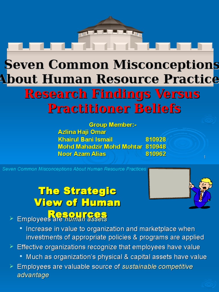 Seven Common Misconceptions About HR Practices | PDF | Resource | Human ... Seven Common Misconceptions About HR Practices | PDF | Resource | Human ...
