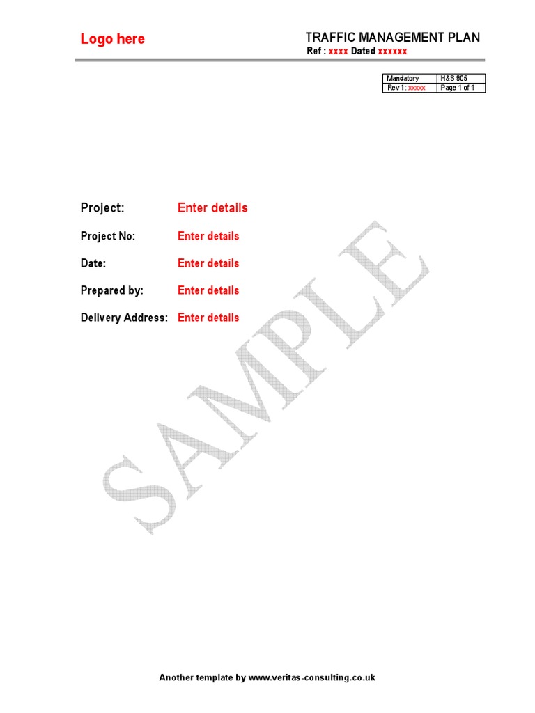 Construction Traffic Management Plan Template | Traffic | Vehicles