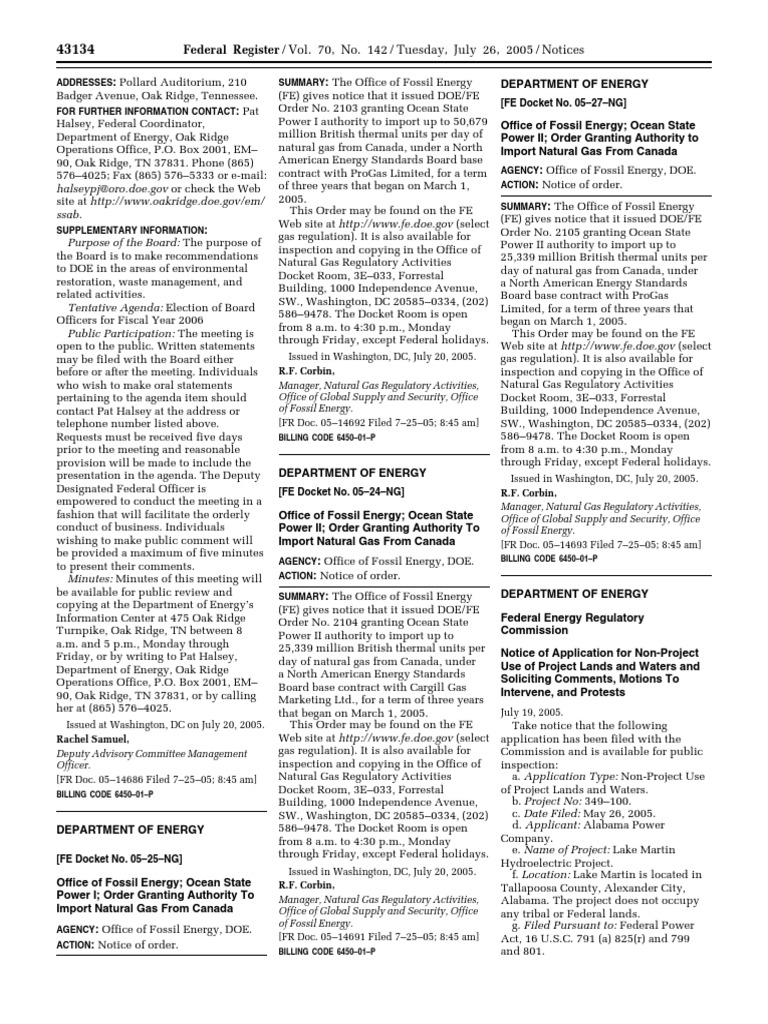 Notice: Electricity Export and Import Authorizations, Permits, Etc ...