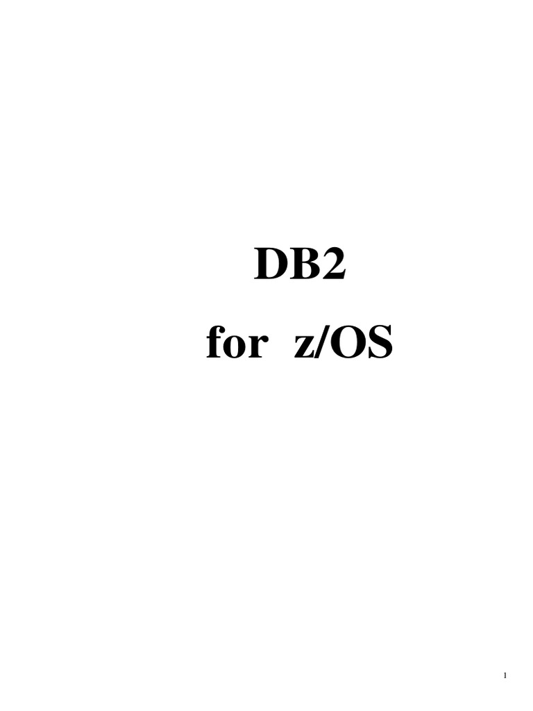Apostila DB2 para Mainframe | PDF | Ibm Db2 | Sql