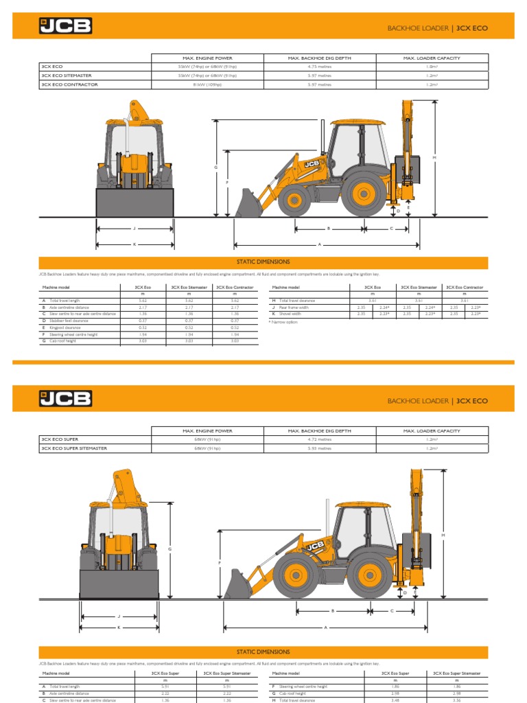 5663 3 3cx Eco t4 Spec Final | PDF | Loader (Equipment) | Transmission (Mechanics)