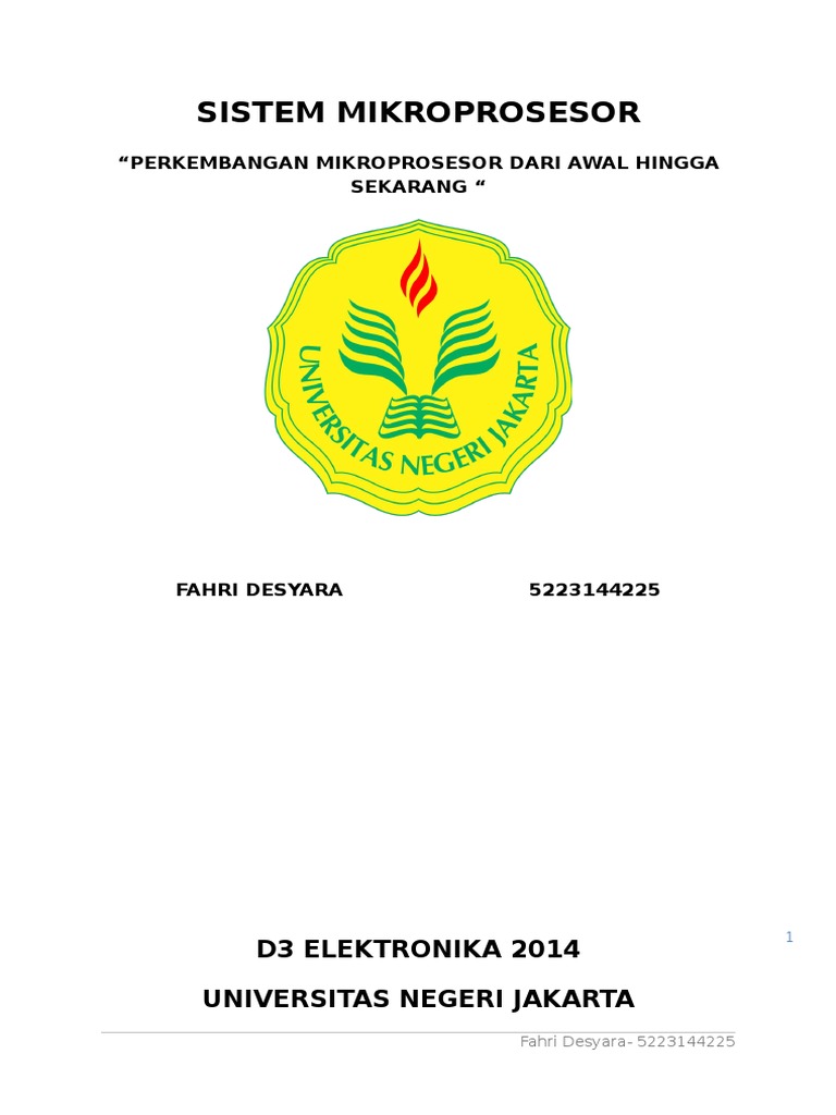 Sejarah Perkembangan Microprocessor | PDF