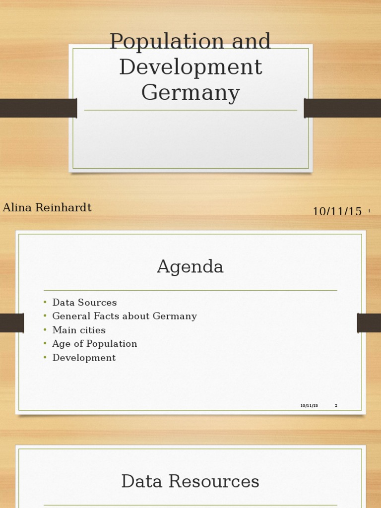 Germany's Population and Development Insights | PDF | Social Science