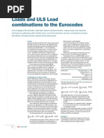 Eurocode Load Combination Cases (Quasi-Permanent, Frequent, Combination ...