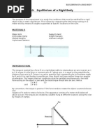 Torque and Equilibrium Quiz | PDF