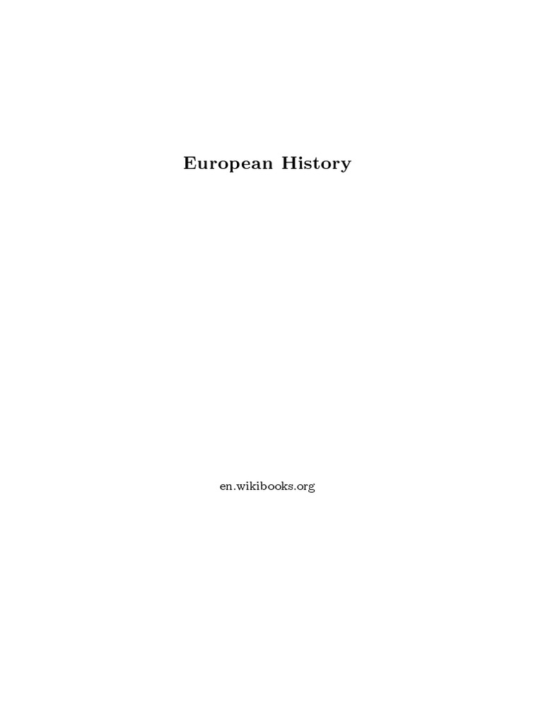European History | PDF