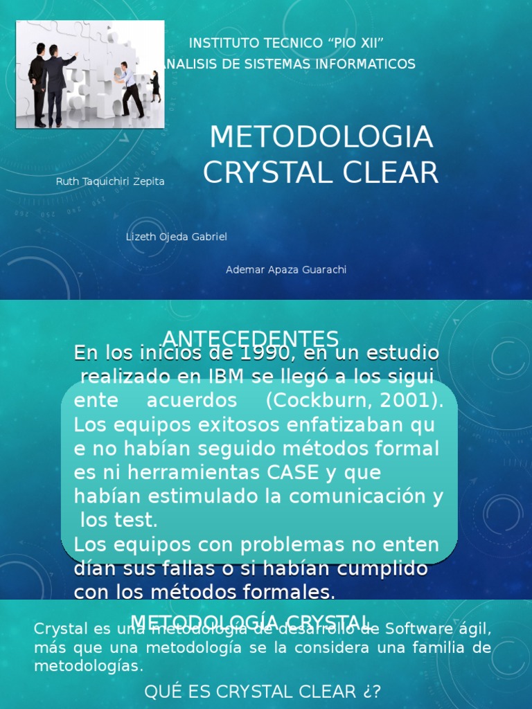 Metodologia Crystal Clear | PDF | Software | Informática