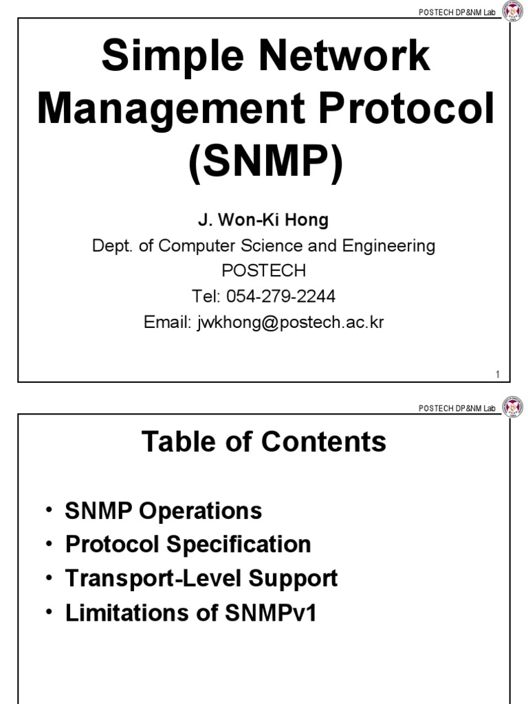 Simple Network Management Protocol (SNMP) | PDF | Computer Architecture | Network Protocols