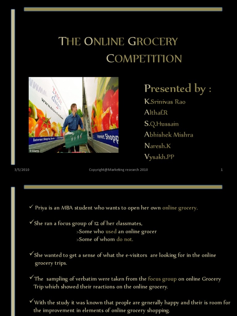 The Online Grocery Competition | PDF | Focus Group | Grocery Store