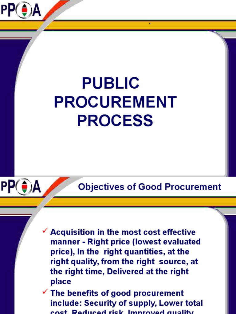 The Procurement Process | PDF | Procurement | Specification (Technical Standard)