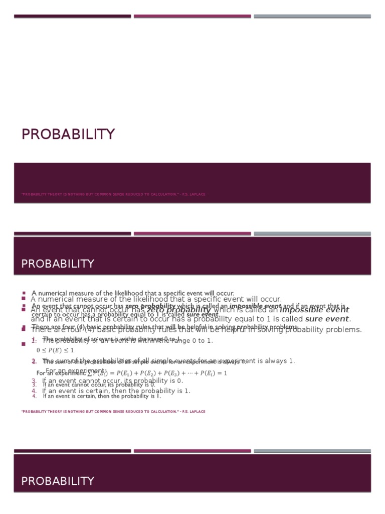 Chapter 5 - Probability and Counting Rules III | PDF | Probability ...