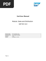 SAP SD Basic Knowledge | PDF | Enterprise Resource Planning | Sales