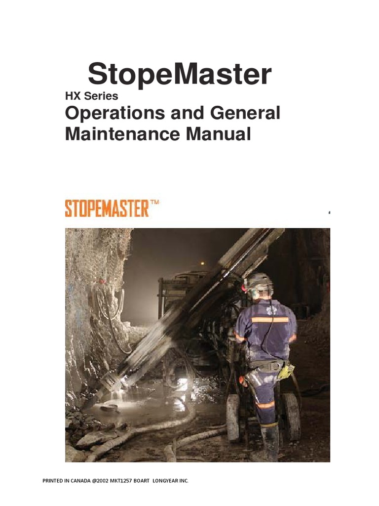 Manual de Operación Stopemaster SP1 | PDF | Perforar | Bomba